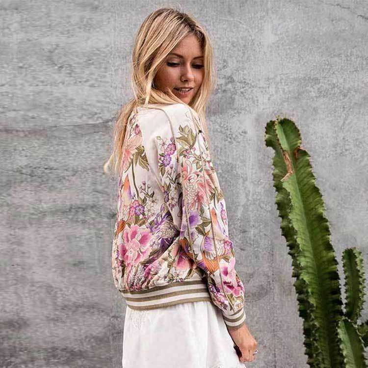 Floral Bomber Jacket | Everything Bohemian | Mindful Bohemian Shop