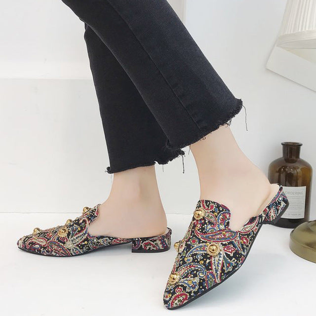 Paisley Pointed Mules | Everything Bohemian | Mindful Bohemian Shop